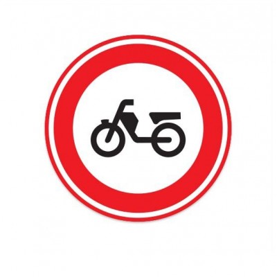 Möchten Sie den Verkehrszeichenaufkleber „C13 Closed for Mopeds“ kaufen ...